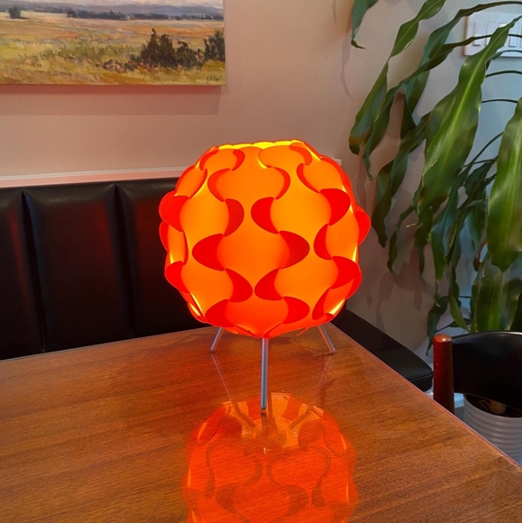 IKEA | Accents | Vintage Ikea Gunner Jensen Orange Mod 9s Round Table ...